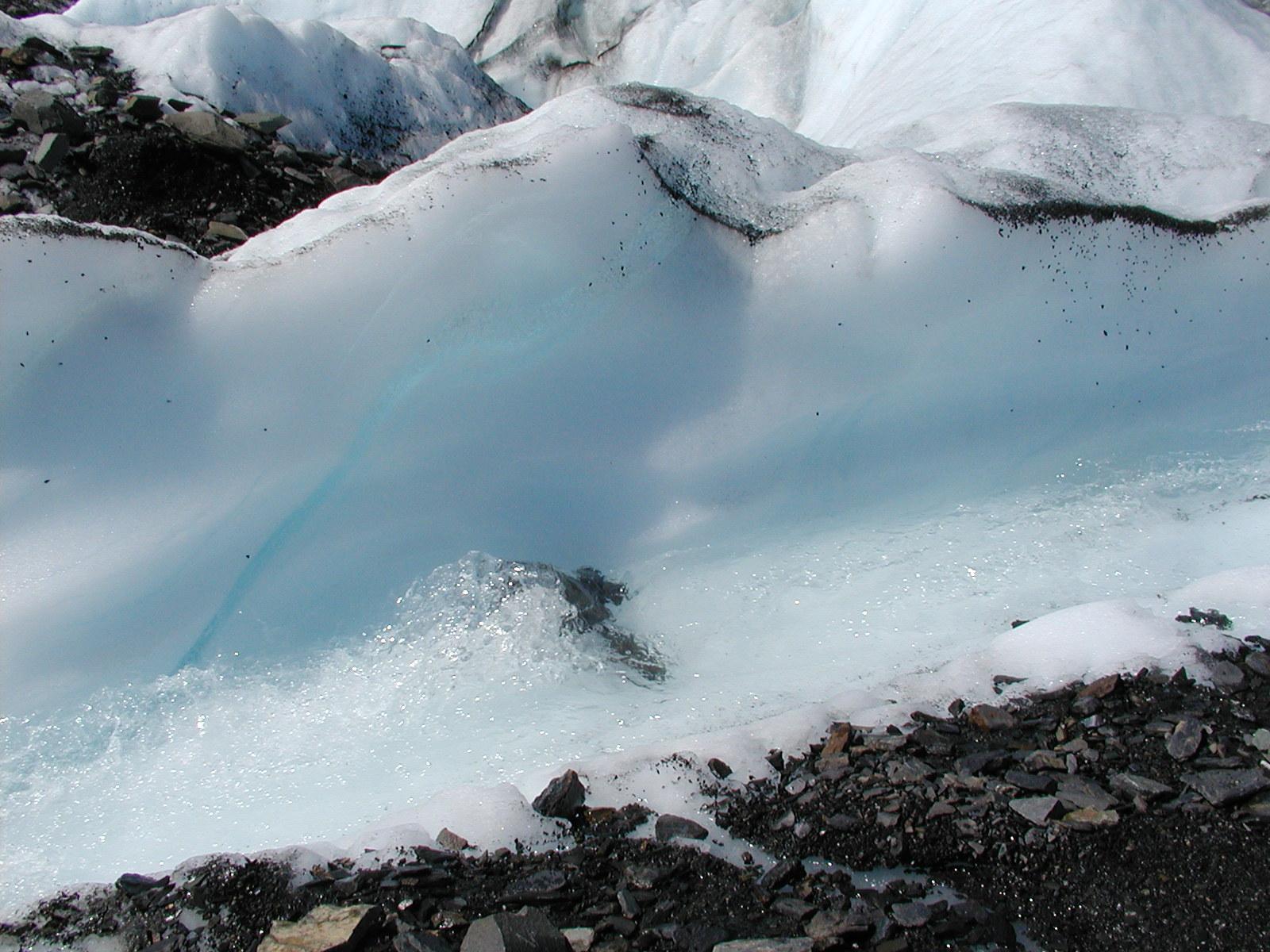 The Matanuska Glacier at Glacier View Park, June 21, 2001