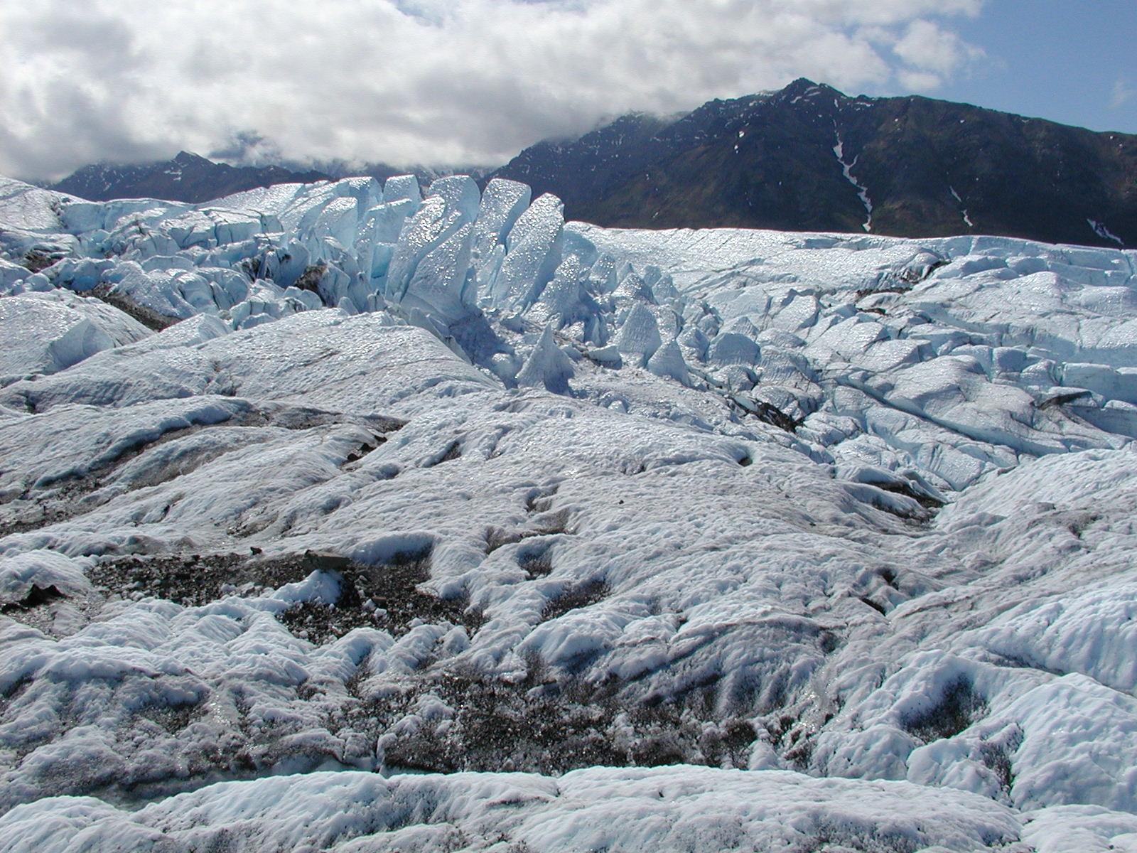 The Matanuska Glacier at Glacier View Park, June 21, 2001
