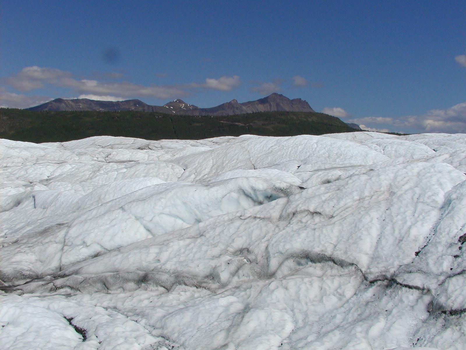 The Matanuska Glacier at Glacier View Park, June 21, 2001