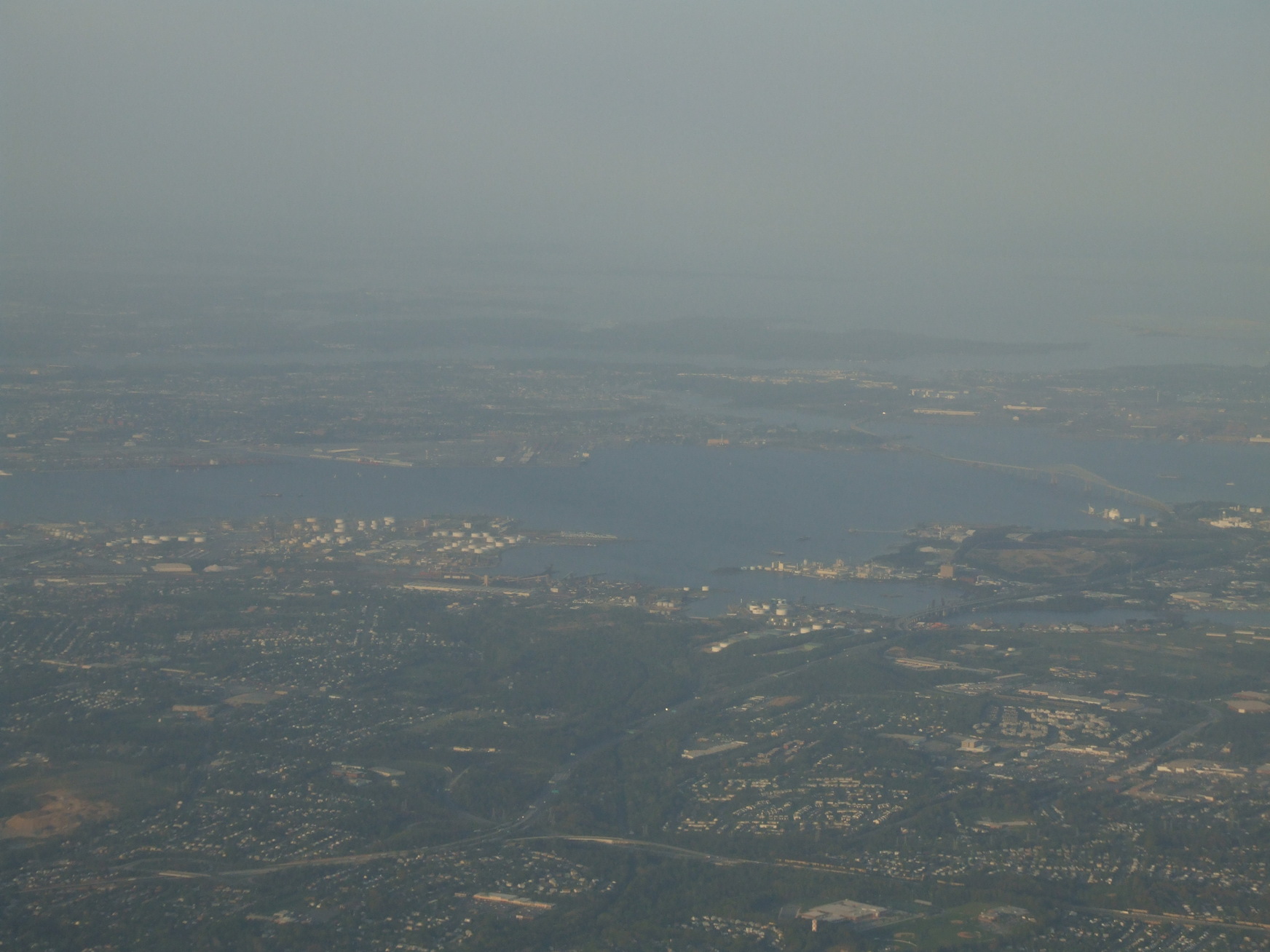 Capital District and Baltimore from Southwest Flight 581 - April 28, 2009