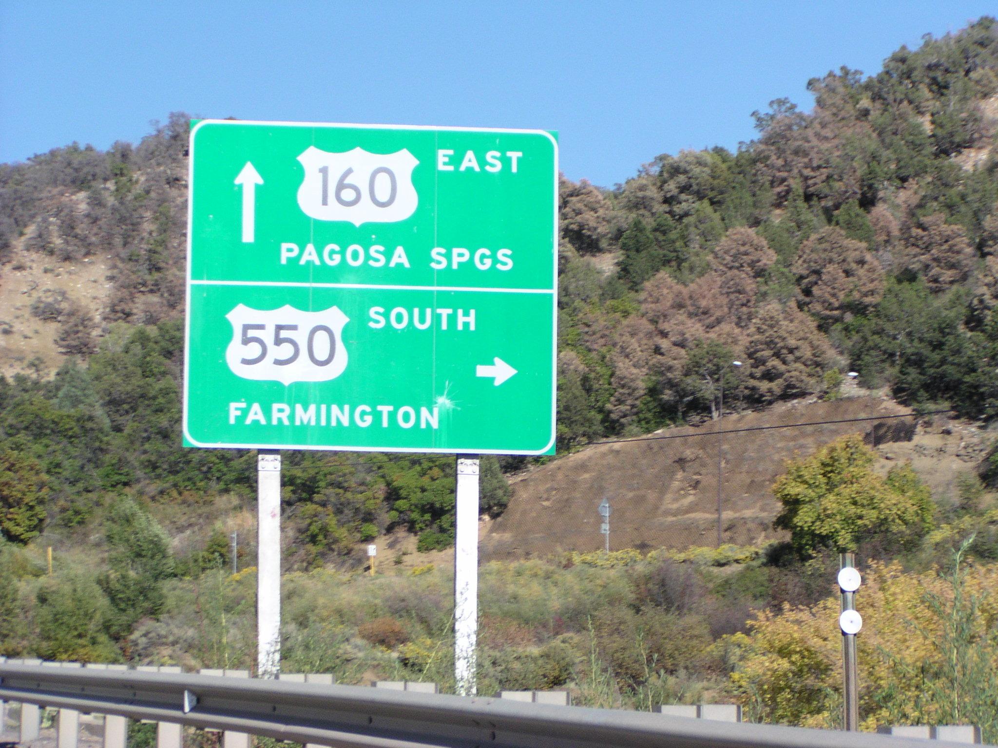 Along US 550 in Colorado and New Mexico - September 27, 2003