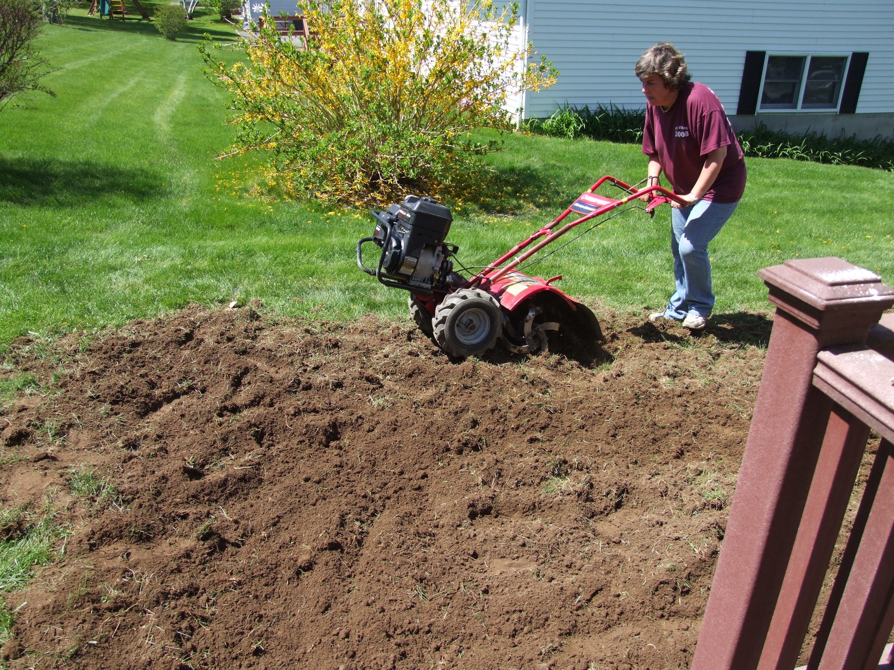 Rototilling the New Garden - May 11, 2011