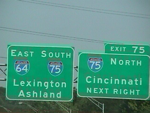 The intersection of I-64 and I-75 in Kentucky. We last saw I-75 when we ...